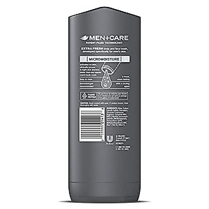 Dove Men+Care Body Wash for Men's Skin Care Extra Fresh Effectively Washes Away Bacteria While Nourishing Your Skin, 18 Ounce (Pack of 4)