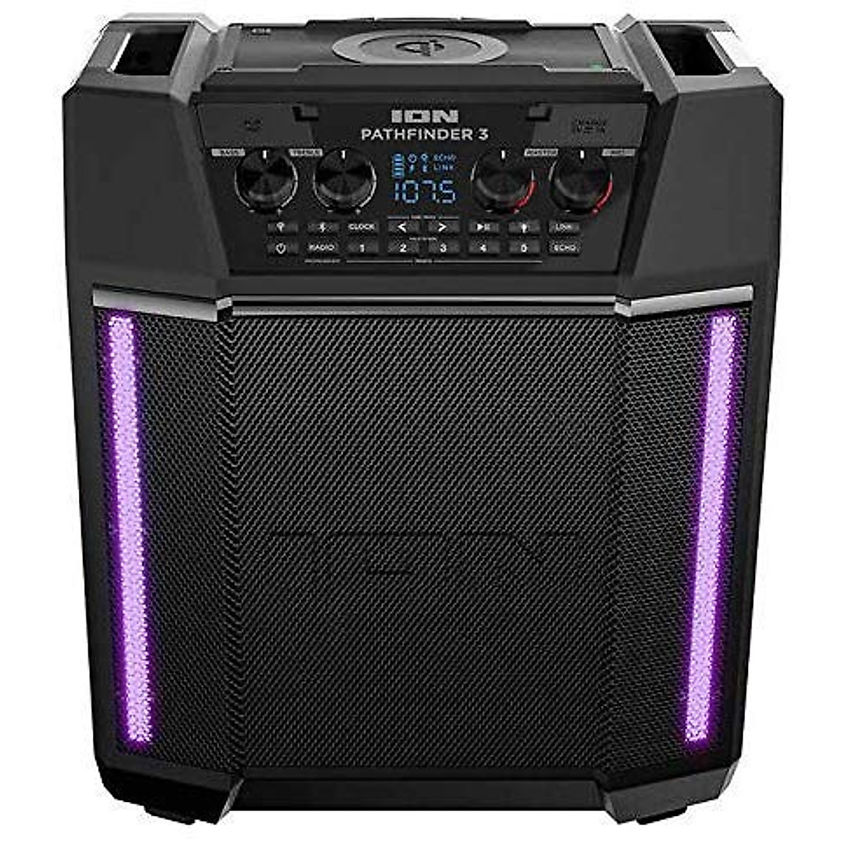 ION Pathfinder 3 Bluetooth Portable Speaker with Wireless Qi Charging