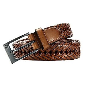 CHAOREN Leather Braided Belts Men - 1 1/8" Mens Casual Woven Leather Belt - Belt Men