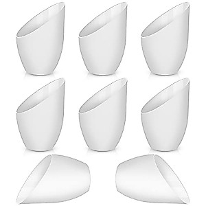 8 Pieces Plastic Lamp Shade Replacement White Lamp Shade 1.65 Inch Floor Lamp Light Covers Ceiling Fan Globe Replacement for Bedroom Living Room Floor Lamp Ceiling Fan Light Covers