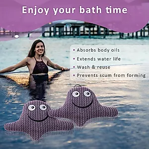 Twin Pack Hot Tub Scum Absorber - Absorbs Scum, Oils, and Residues for Clearer Hot Tub Water，Must Have hot tub Accessories for Adults and Kids