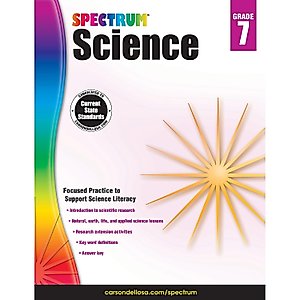 Spectrum 7th Grade Science Workbook, Ages 12 to 13, Grade 7 Science Workbook, Natural, Earth, and Life Science, 7th Grade Science Book with Research Activities - 176 Pages (Volume 59)