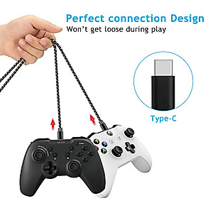 LEDLightsWorld 9.2ft USB Type-C Charging Cable, 5V 2A for PS5 Controller, Xbox Series X/S, Galaxy S9/S9 Plus/S8/S8 Plus, etc