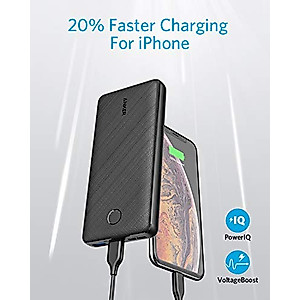Anker Portable Charger, 325 Power Bank (PowerCore Essential 20K) 20000mAh Battery Pack with USB-C (Recharge Only) and PowerIQ Technology for iPhone, Samsung Galaxy, and More