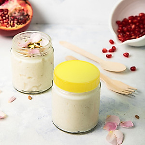 10pcs Plastic Jars Lids Reusable Covers Jar Supplies Sealed Bottle Covers Jar Lids Wide Mouth Bottle Lids Jar Lid Wide Mouth Sealing Jar Covers Vjars Lids