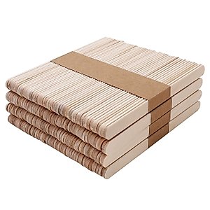 All Natural Wax Applicator Sticks Waxing Wood Body Spa Hair Eyebrow Removal Craft Sticks Applicator Spatula,4 Inch,200 Pieces.