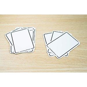 YorksGamePieces Dry Erase Cards Tokens Reusable - Pack of 25