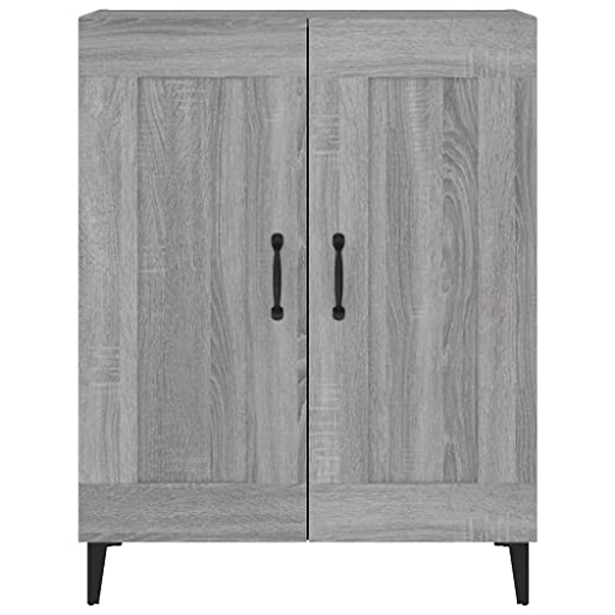 Natulvd Kitchen Sideboard Buffet Cabinet with Double Doors & Metal Legs, Industrial Medical Cupboard Console Table Coffee Bar Cabinet for Entryway, Living Room - Gray