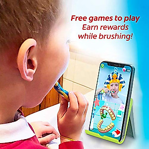 Colgate Magik Smart Toothbrush for Kids, Kids Toothbrush Timer with Fun Brushing Games Yellow 1 Count