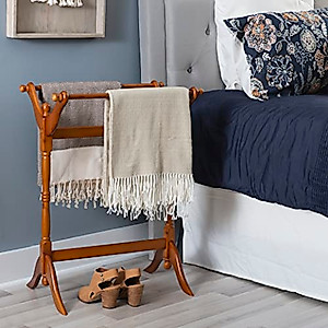 Powell Furniture Boonie Oak Finished Blanket/Quilt Rack by Powell