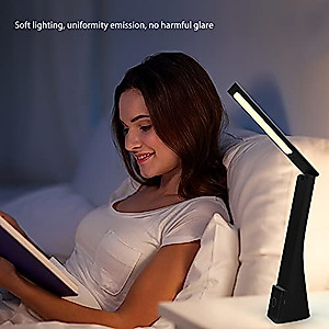 Koopala LED Desk Lamp, Cordless Lamp with 3 Lighting Modes 3 Brightness Levels, Rechargeable Reading Lamp with Adjustable Arm & USB Charge Port, Foldable Eye Caring Table Light for Home Office Study
