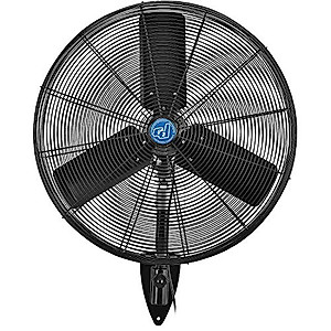 Continental Dynamics CD Premium 30" Oscillating Wall Mount Fan, TEFC Motor, 11,500 CFM, 1/2 HP