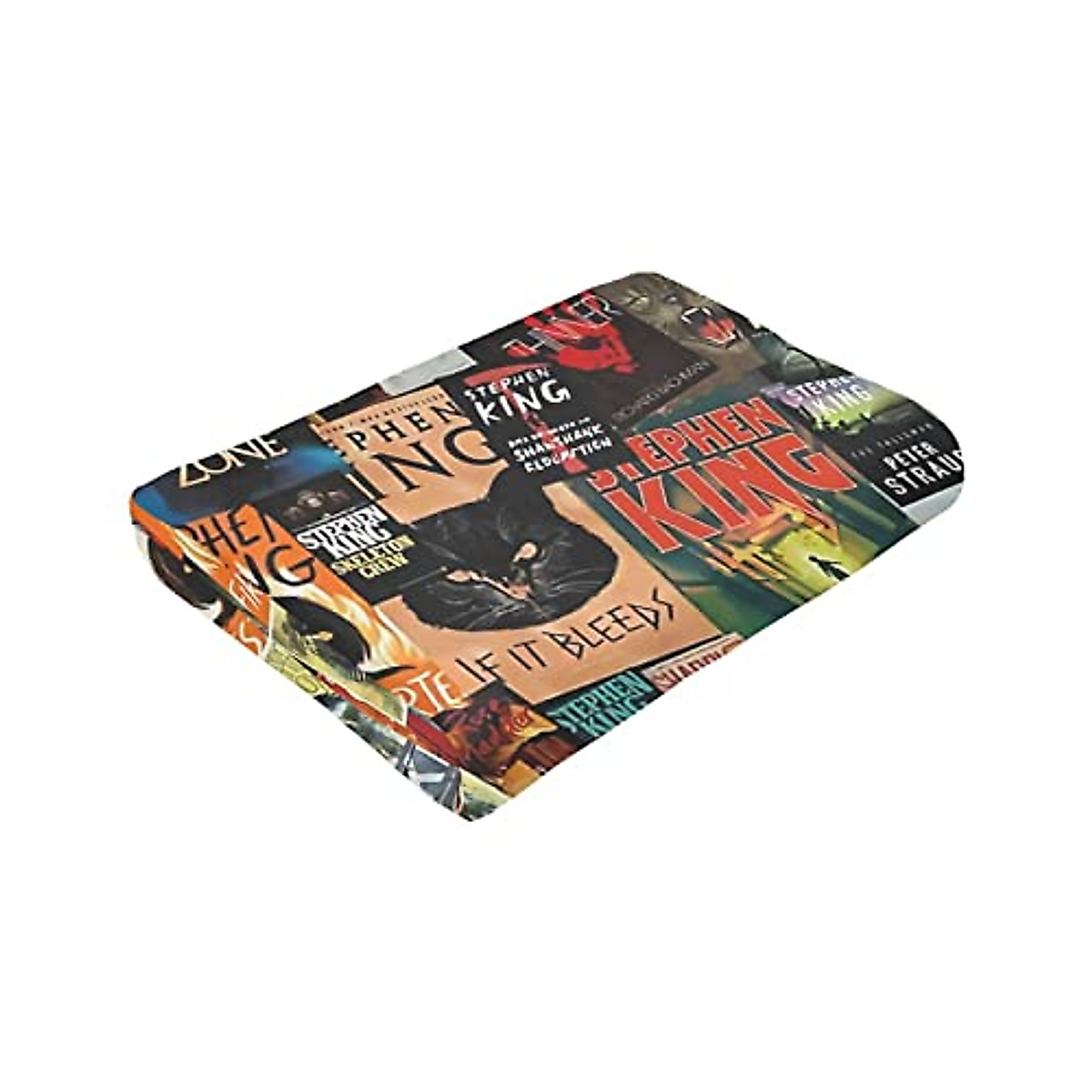 The Full Collection of Stephen King Books Flannel Blanket Lightweight Cozy Bed Blankets Soft Throw Blanket Fit Couch Sofa Suitable for All Season50 X40