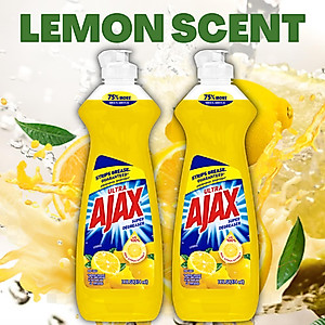 Ajax Dish Soap - Ajax Dishwashing Liquid Super Degreaser 14 FL OZ (Lemon, Orange, Lime) (Variety Pack of 3) 1 of Each - Includes Clean is Better Card
