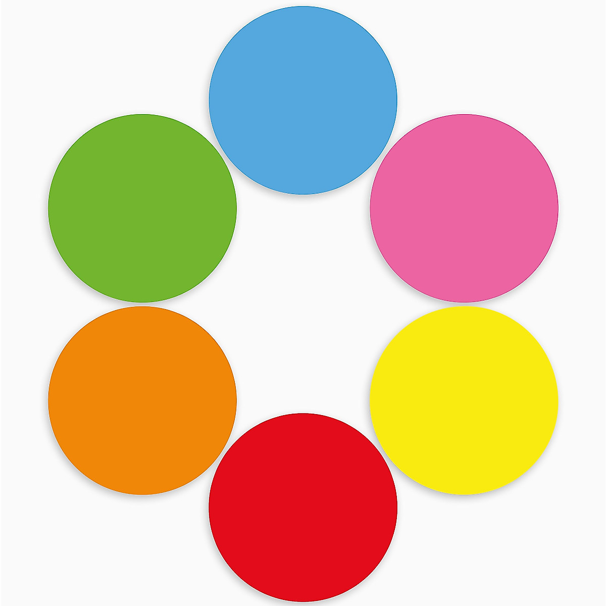 Dry Erase Circles 6 Pcs 12''Big Size Vinyl Dots for Classroom and Kindergarten,Perfect for Floor Marking and School Teaching, Removable Floor Stickers for Classroom, Line Up Spots for Classroom Floor