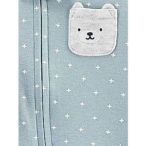 Simple Joys by Carter's Unisex Babies' Cotton Footed Sleep and Play, Pack of 3, Llama/Rainbow/Bear, 0-3 Months