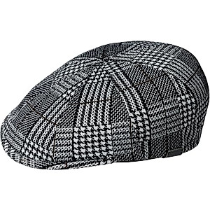 Kangol Pattern Flexfit Cap - Black Plaid/S/M Black Plaid, Small-Medium
