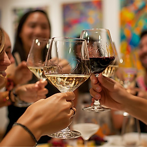 Cyrelwing Large Red Wine glasses set of 4-28oz Extra Large Red Wine Glasses set of 4 with stem-Hand Blown Crystal Big Red Wine Glasses-Light,Thin,Wine tasting Large Cabernet Sauvignon Glasses