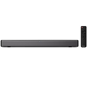 Hisense HS214 2.1ch Sound Bar with Built-in Subwoofer, 108W, All-in-one Compact Design with Wireless Bluetooth, Powered by Dolby Audio, Roku TV Ready, HDMI ARC/Optical/AUX/USB, 3 EQ Modes,Black