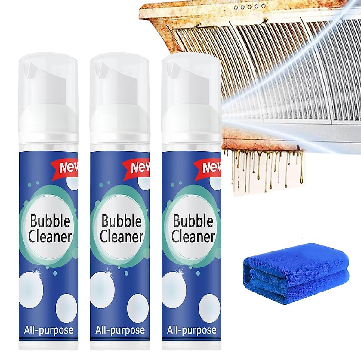 dfgsxifc Convergew All Purpose Cleaner - Foaming Heavy Oil Stain Cleaner, Foam Cleaner, Cleaner, All Purpose Bubble Cleaner, Kitchen Cleaning Assistant (3pcs)