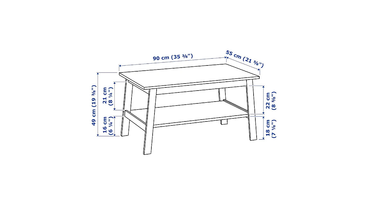 IKEA LUNNARP Coffee Table - Stylish Brown Side Table
