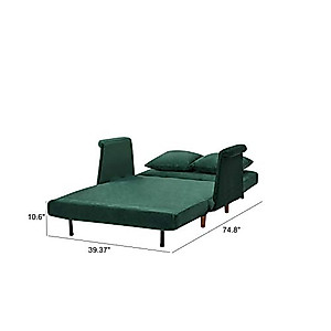 GIA Furniture Home Series Convertible Loveseat, Green