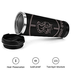 Squirrel Hunter Travel Coffee Mugs with Lid Insulated Cups Stainless Steel Double Wall Water Bottle