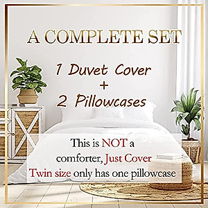 Manfei 2 Pieces Cartoon Moon Night 100% Nature Cotton Duvet Cover Not Comforter,Tie Dye Cloud Dreamy Starry Sky Bedding Set,Boys Girls Watercolor Gradient All Season Bedding with Zipper Closure Twin