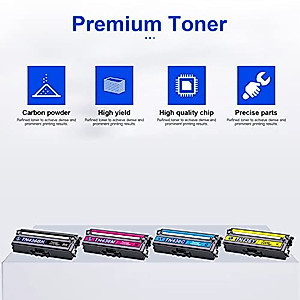 Super High Yield TN 436 Compatible TN-436K TN-436C TN-436M TN-436Y Toner Cartridge Replacement for Brother HL-L8260CDW L8360CDW L8360CDWT L9310CDW L9310CDWT Printer (1BK+1C+1M+1Y, 4-Pack)