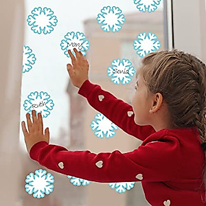 Geyee 100 Pcs Snowflake Cutouts Bulk Winter Bulletin Board Cutouts Decorations Paper Snowflakes DIY Snowflake Cutouts for Kids Classroom Party Supply(3.5 Inch)