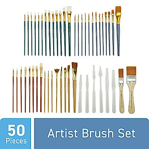Michaels Super Value 50 Piece Brush Set by Artist's Loft™ Necessities™