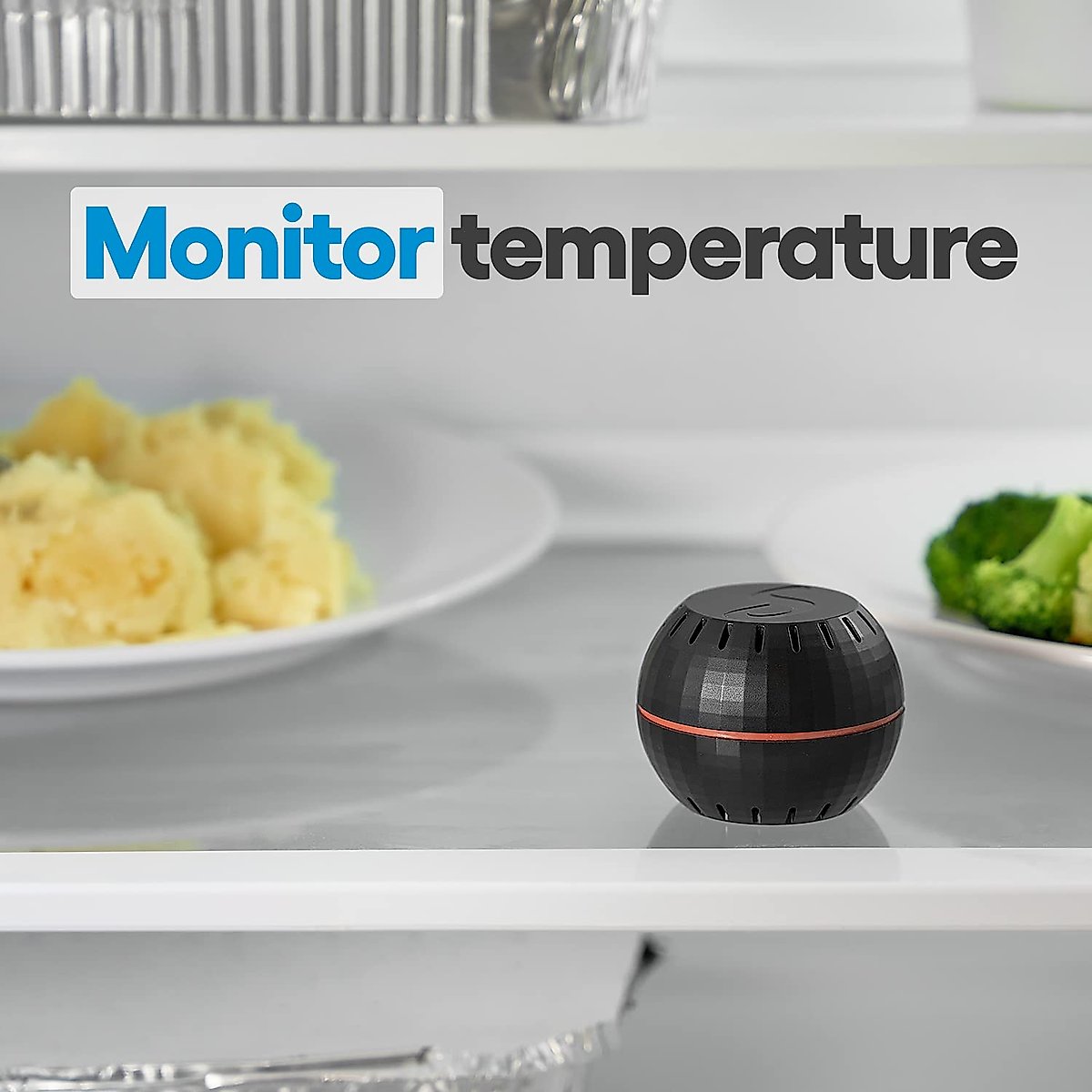 Shelly H&T - Black, Humidity and Temperature Sensor, Compact Size, Smart WiFi, Hygrometer Monitor, Home Automation iOS Android Application, Over 1 Year Battery, 4 Pack