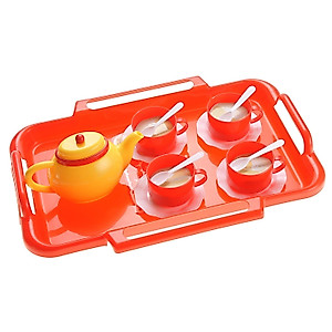 PowerTRC Afternoon Tea Time Trolley Cart Pretend Play Set for Tea Party