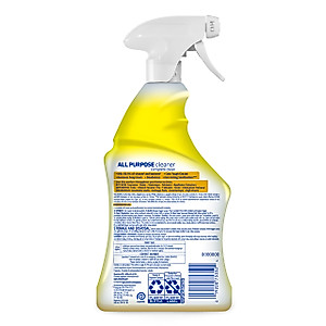 Lysol All Purpose Cleaner Spray, Multi-Purpose Disinfecting Spray, Kitchen & Bathroom Cleaner, Lemon Breeze Scent, 32 Fl Oz