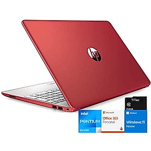 HP Student Business Touchscreen Laptop - 15.6" HD Big Touch Screen with MS Office Lifetime, Design Accessory, Thin Laptop, CD/DVD Drive, Laptop for College, Work, Study, Gaming, Teens