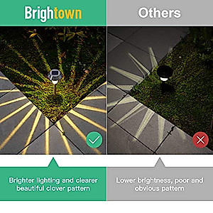 8 Pack Solar Pathway Lights Outdoor - Super Bright 3000K Solar Garden Lights with Sunshine Mark Shadowing, Waterproof Stainless Steel LED Landscape Lights for Lawn Yard Walkway Decor, Silver