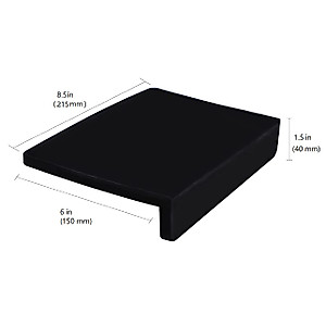 MiiCoffee Espresso Tamper Mat, Black Silicone Food Grade Pad 8 X 6 Inch Coffee Tamping Mat, Coffee Tamp Station, Espresso Accessory, Waterproof and Heat Resistant (Black)