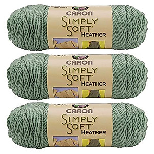 Caron Bulk Buy Simply Soft Heather Yarn (3-Pack) Woodland H9700H-9503