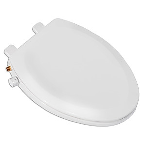 Ridgesun Bidet Toilet Seat Non-Electric Swash Ecoseat, Fits Elongated Toilets, White - Dual Nozzle System, Bidet with Easy Installation NO professional