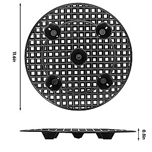 6 Pcs Big Potted Plant Stands - 12 Inch Patio & Deck Floor Protector,Plant Level Pot Elevator for Indoor Outdoor Garden Flower