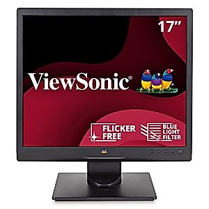 ViewSonic VA708A 17 Inch 1024p LED Monitor with 100% sRGB Color Correction and 5:4 Aspect Ratio