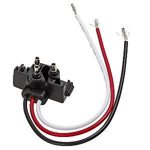 Partsam 8X Truck Trailer Molded 3 Prong Pigtail Harness Stop Turn Tail Brake Backup Light