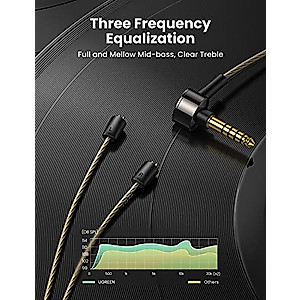 UGREEN 4.4MM Earphone Replacement Wired Balanced Earphone Cable HiFi Sound Detachable Headphone Cable Replacement Compatible with BL03 V80 KZ ZS10 PRO ZS10 AS10 ZS6 ZST ZSR TRN 4 Feet (2 Pin 0.78mm)