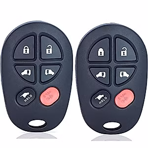 Beefunny Keyless Entry 6 Button Remote Car Key Fob for Toyota Sienna 2004-2013 FCC ID: GQ43VT20T (2)