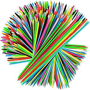 Pick Up Sticks - 240 Pieces Classic Pickup Sticks Retro Toys with 1 Black Bag for Family Fun Game Present