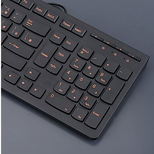 HYNAK Wired USB Keyboard, Gaming Keyboard Home Office, Work or Personal Computer Shortcuts for Notebook Computer, Chinese Beginners Computer, PC, Laptop, Black