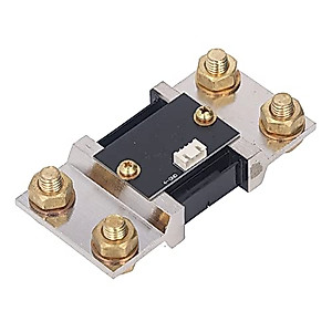 Deosdum Battery Monitor Good Conductivity Copper ABS 2 Way Capacity Shunt Battery Indicator