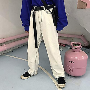 AIBEARTY Canvas Web Buckle Belt Adjustable Buckle Long Waistband for Women Men Teens