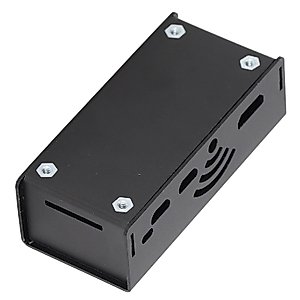 raspberry Case , Black Protective Enclosure Aluminum Alloy Enclosure MMDVM Expansion Board Protective Case Heatsink Case for raspberry Access to All Ports , raspberry Case , Black Protectiv