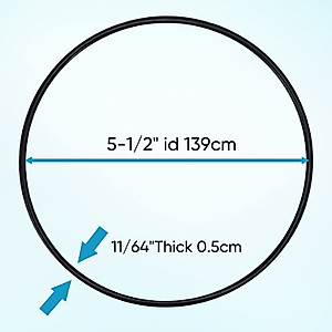 KTWT 151122 Water Filter O Ring Rubber O-Ring for Pentek Big Blue, Pentek Water Filters 152032, 4001756, 151122-03 151122-27, 01019189 Water Filter O Ring (5 Pack)